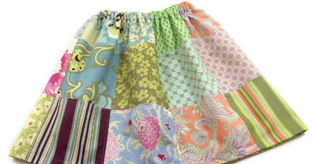 Threading My Way: Showcasing ~ Patchwork Skirt Tutorial