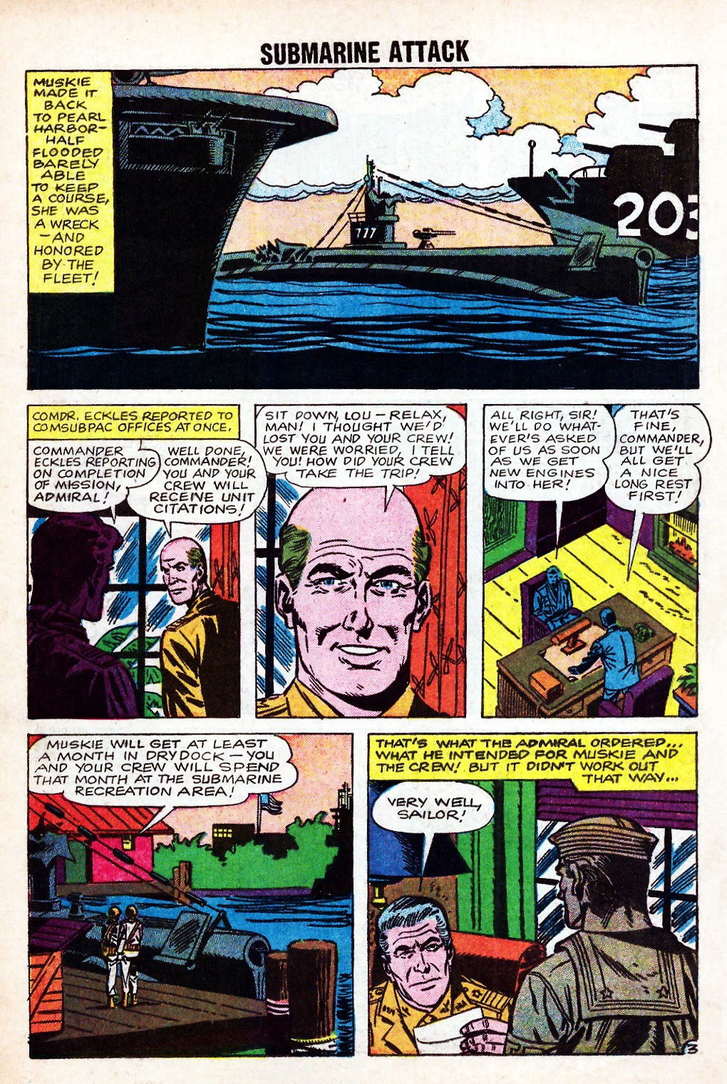 Submarine Comics and Novels: Submarine Attack #18