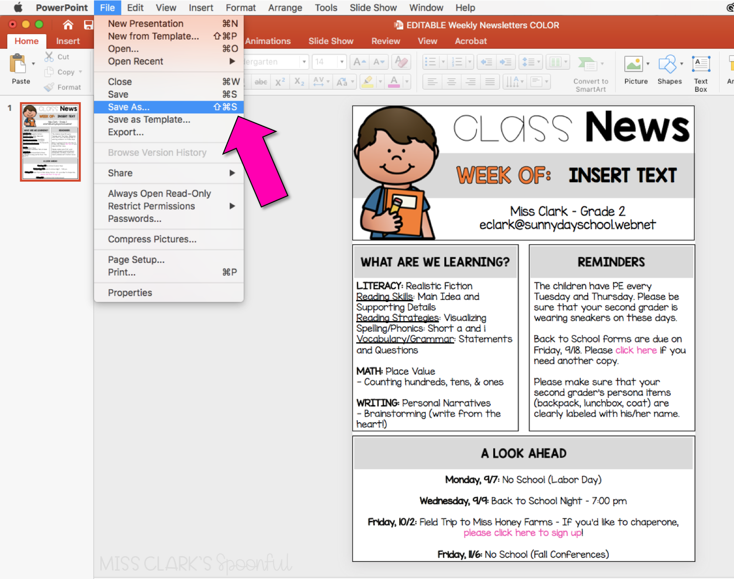 An Easy Guide to DIGITAL Classroom Newsletters & CLICKABLE PDFs! - Miss ...