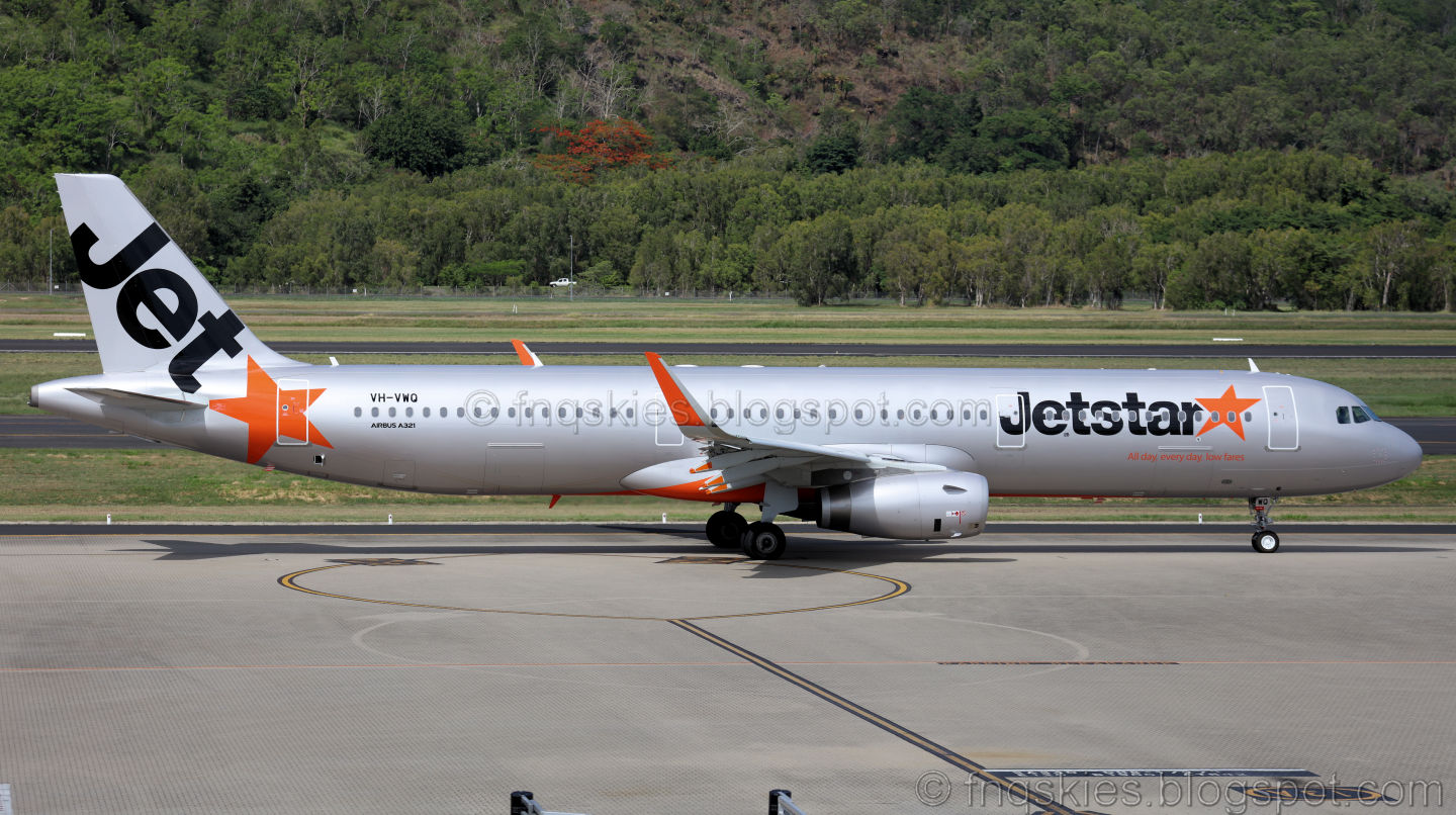 Far North Queensland Skies: Jetstar Airbus A321 Sharklet VH-VWQ first visit