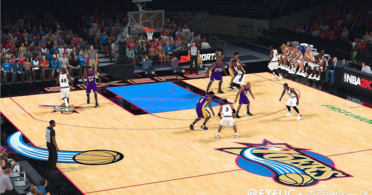 Philadelphia 76ers 2001 Court By SF [FOR 2K20]