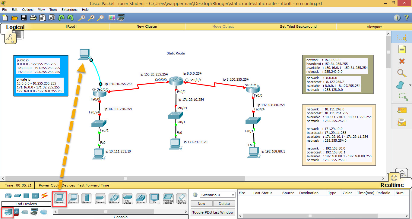 Cisco CCNA Routing & Switching 200-125 Training 1 (Static Route) - IT Bolt