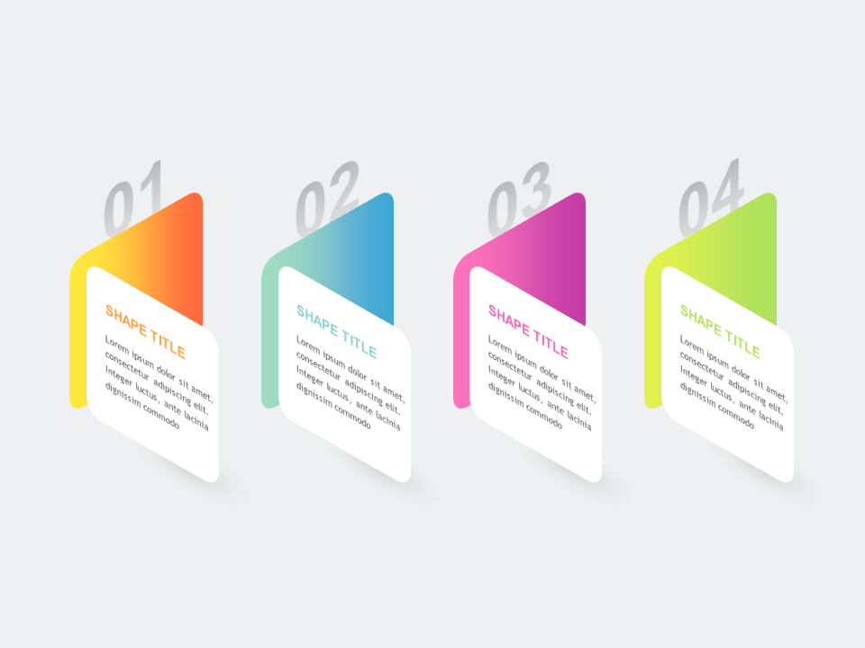 Parallel Isometric Round Square PowerPoint Templates - PowerPoint Free