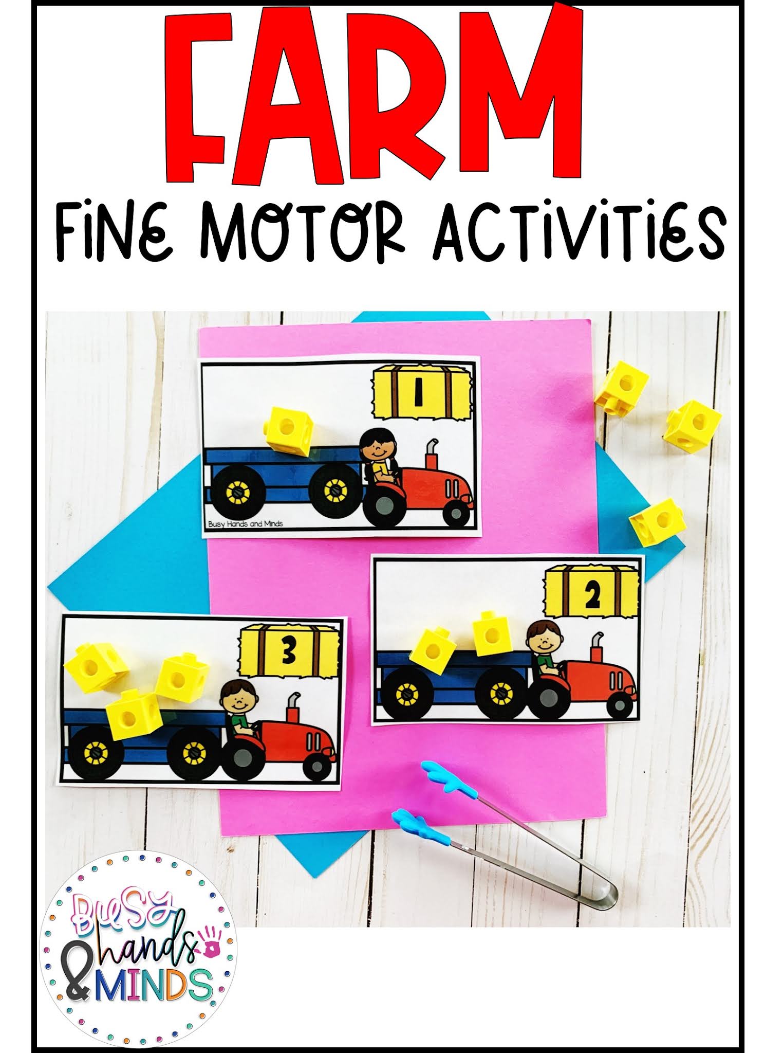 Farm Fine Motor Task Boxes for Preschool | Busy Hands and Minds