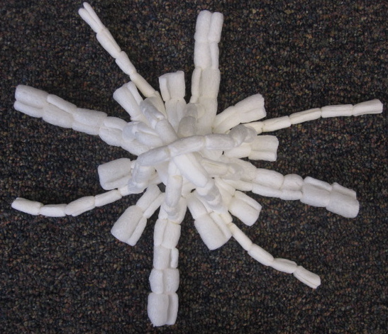 shine brite zamorano: styro snow.