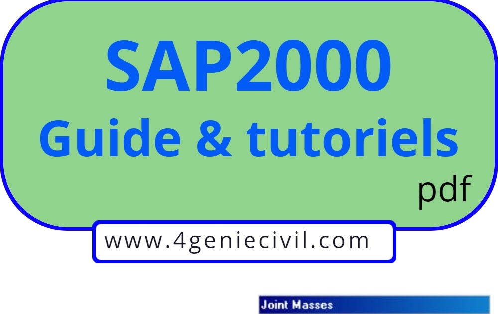 SAP2000 - Guide complet de ce logiciel en pdf