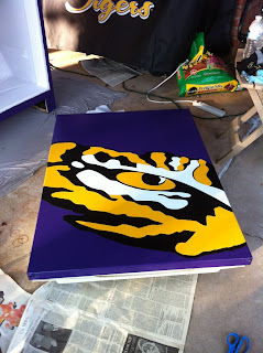 The Crafty Geeks: LSU Refrigerator