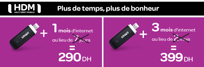 Promotion Inwi:3 mois d'internet à 300 Dhs (offre permanente ) - Tic Maroc