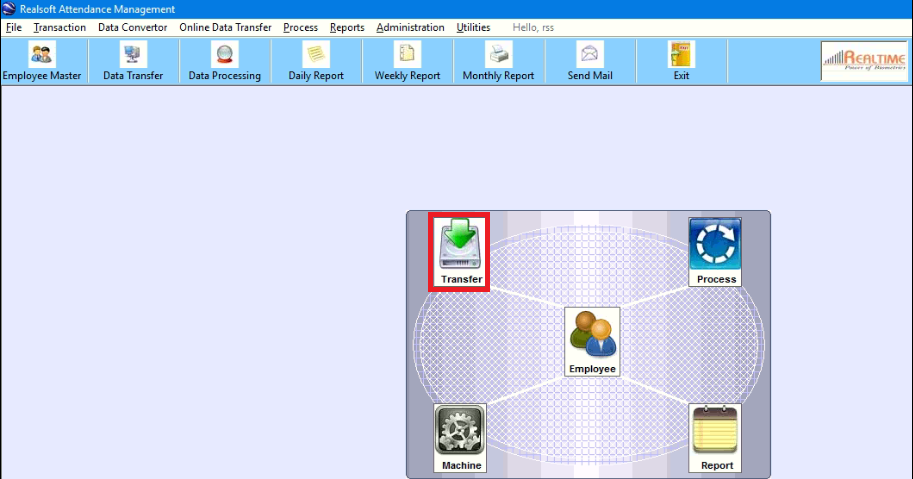 How to download report from RealTime biometric?