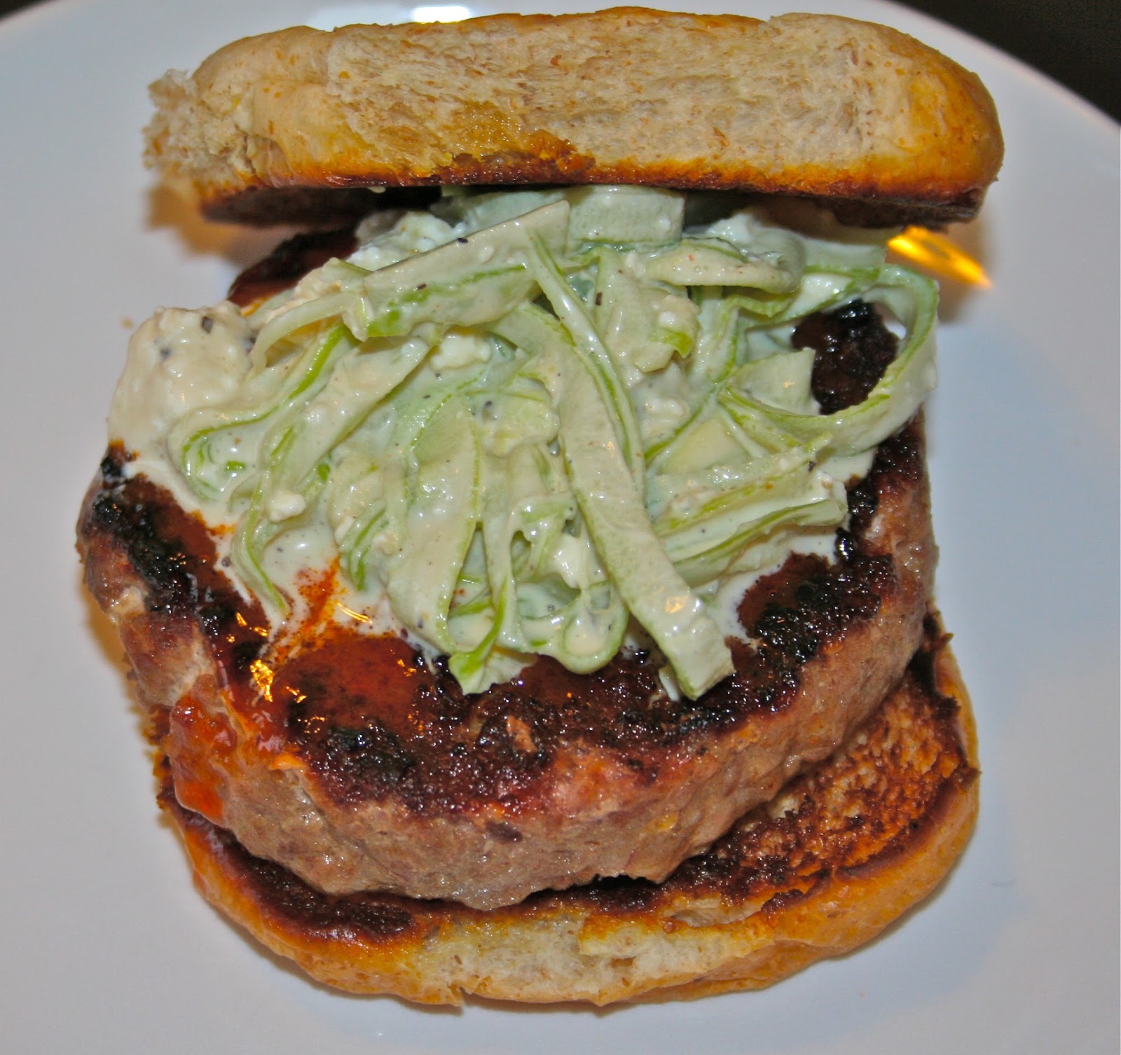 You have to cook it right: Rabbit Burgers with Buffalo Sauce and Blue ...