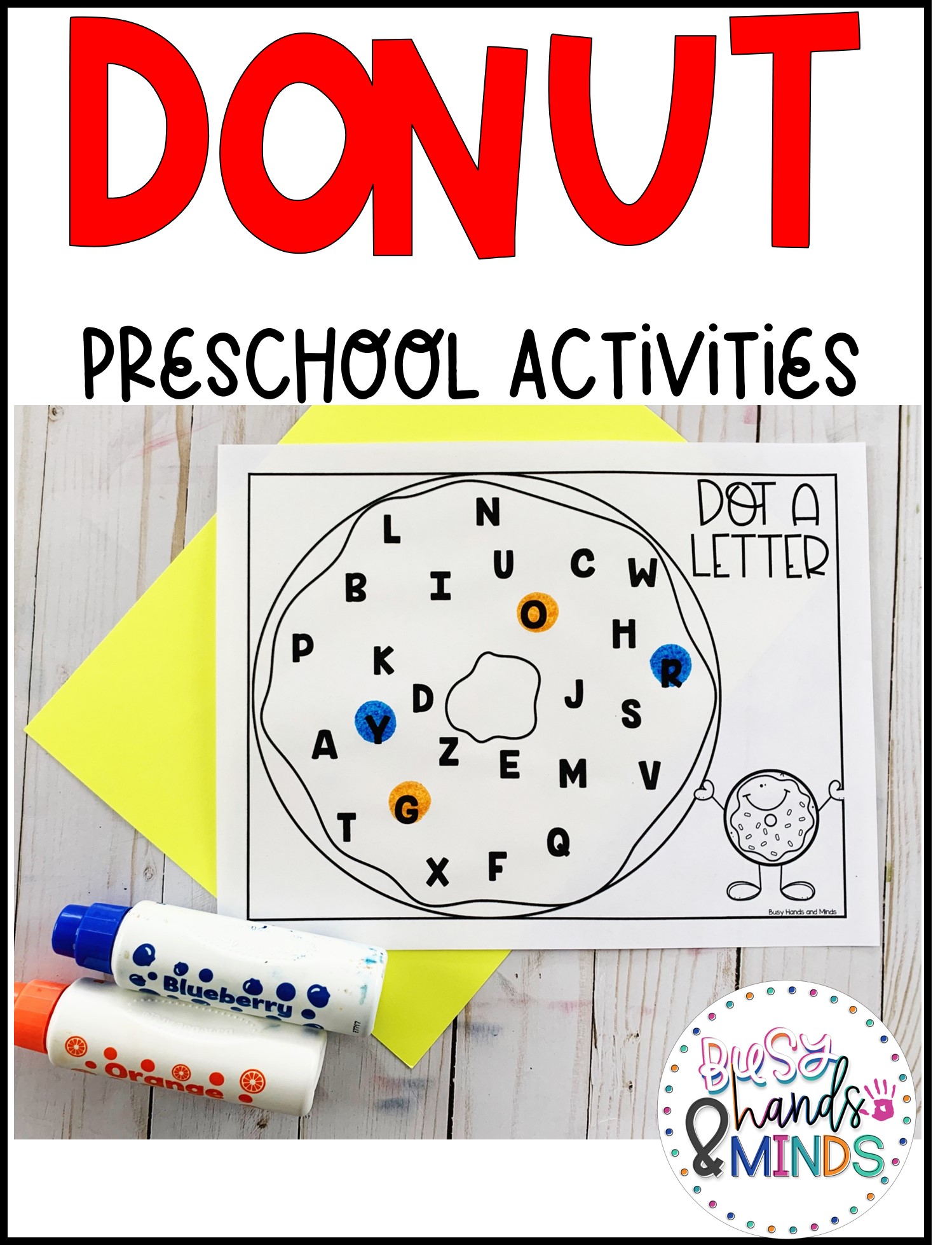 If You Give A Dog A Donut- Preschool Book Companion | Busy Hands and Minds