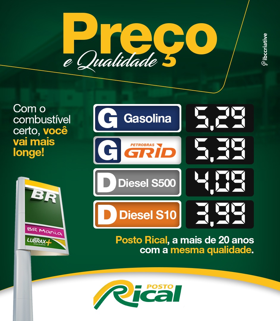 Blog de Assis Ramalho: Petrolândia: Posto Rical divulga tabela de preço ...