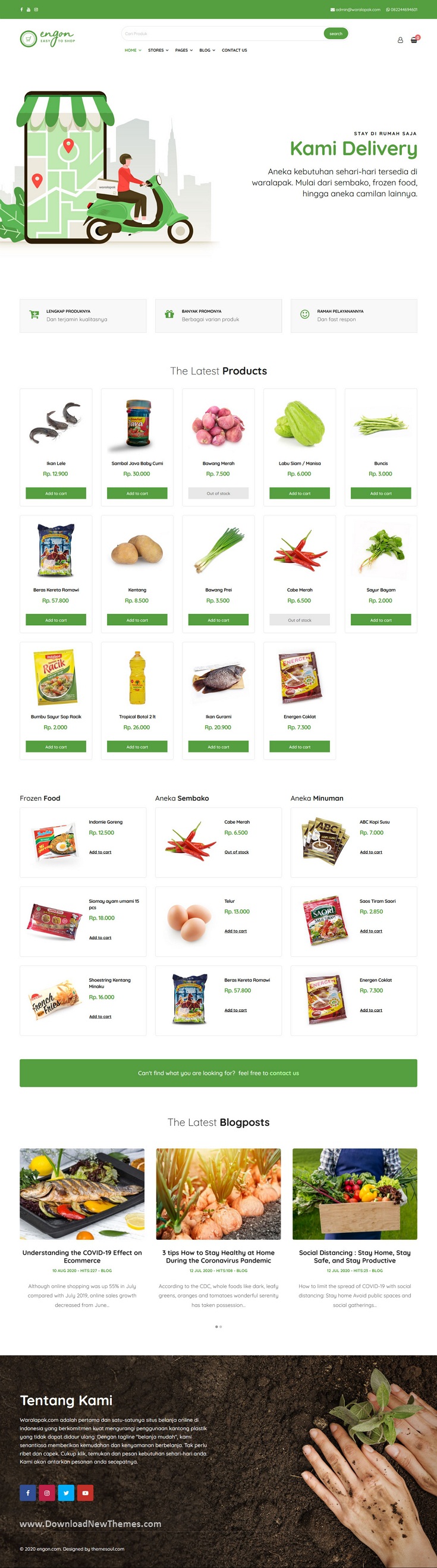 Engon - Grocery Online Store Templates - Download New Themes