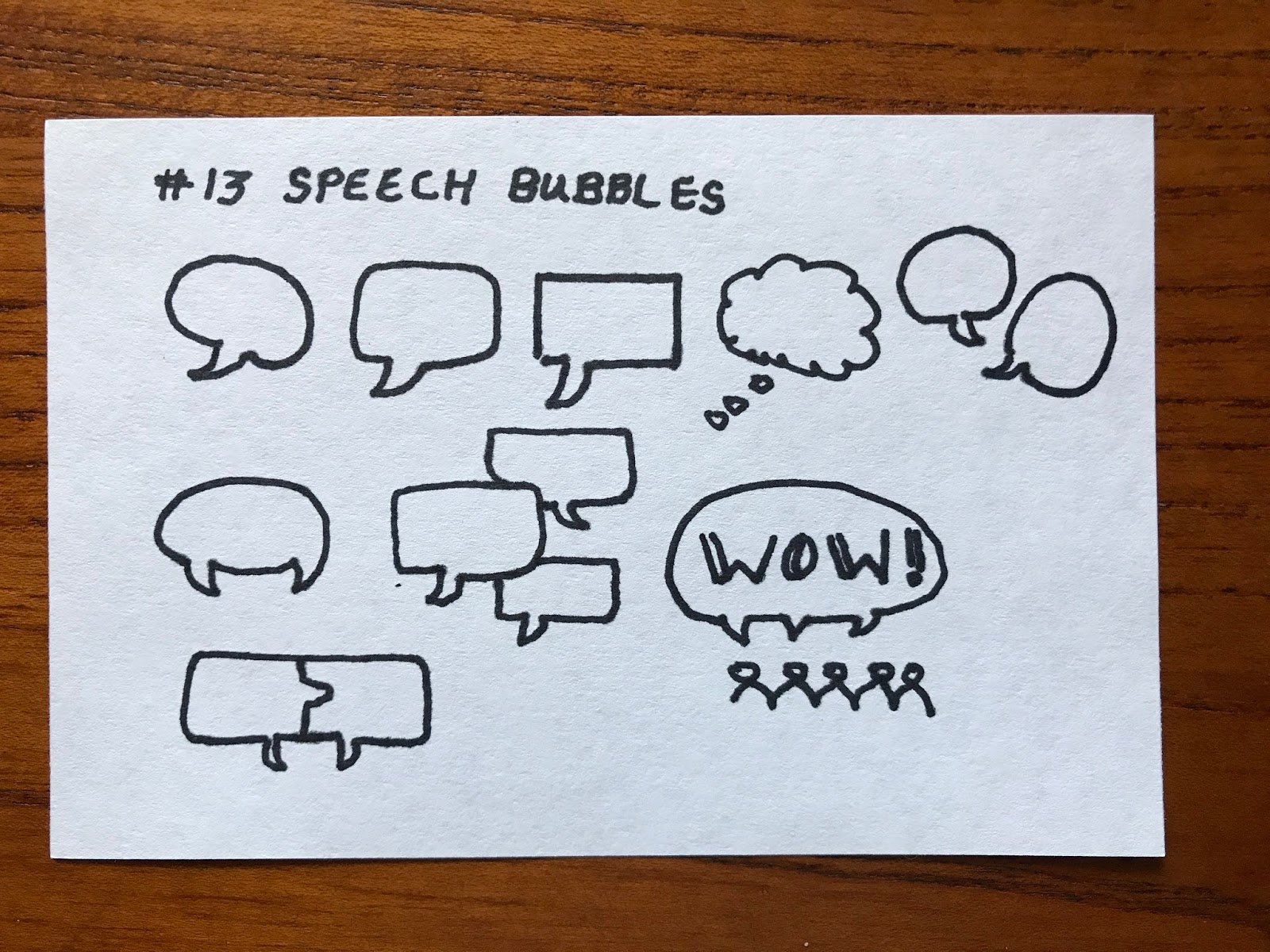 #21doodledays Speech Bubbles