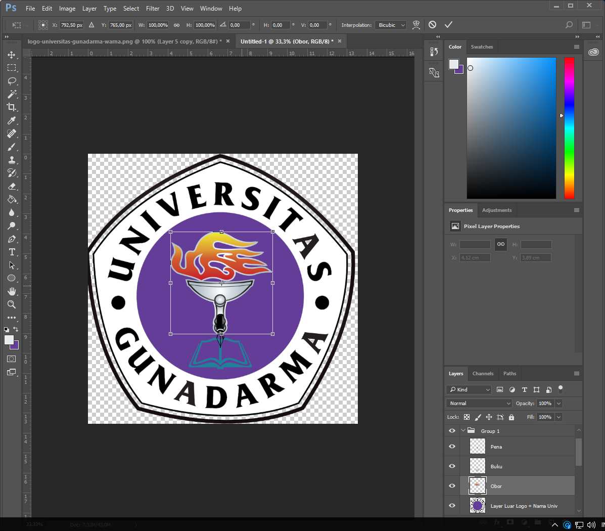 Mendesain Ulang Logo Gunadarma - IPK (Ilmu Pelajaran Komputer)