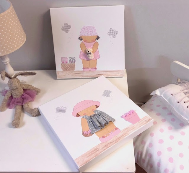 Ideas para decorar una pared infantil en tonos rosas