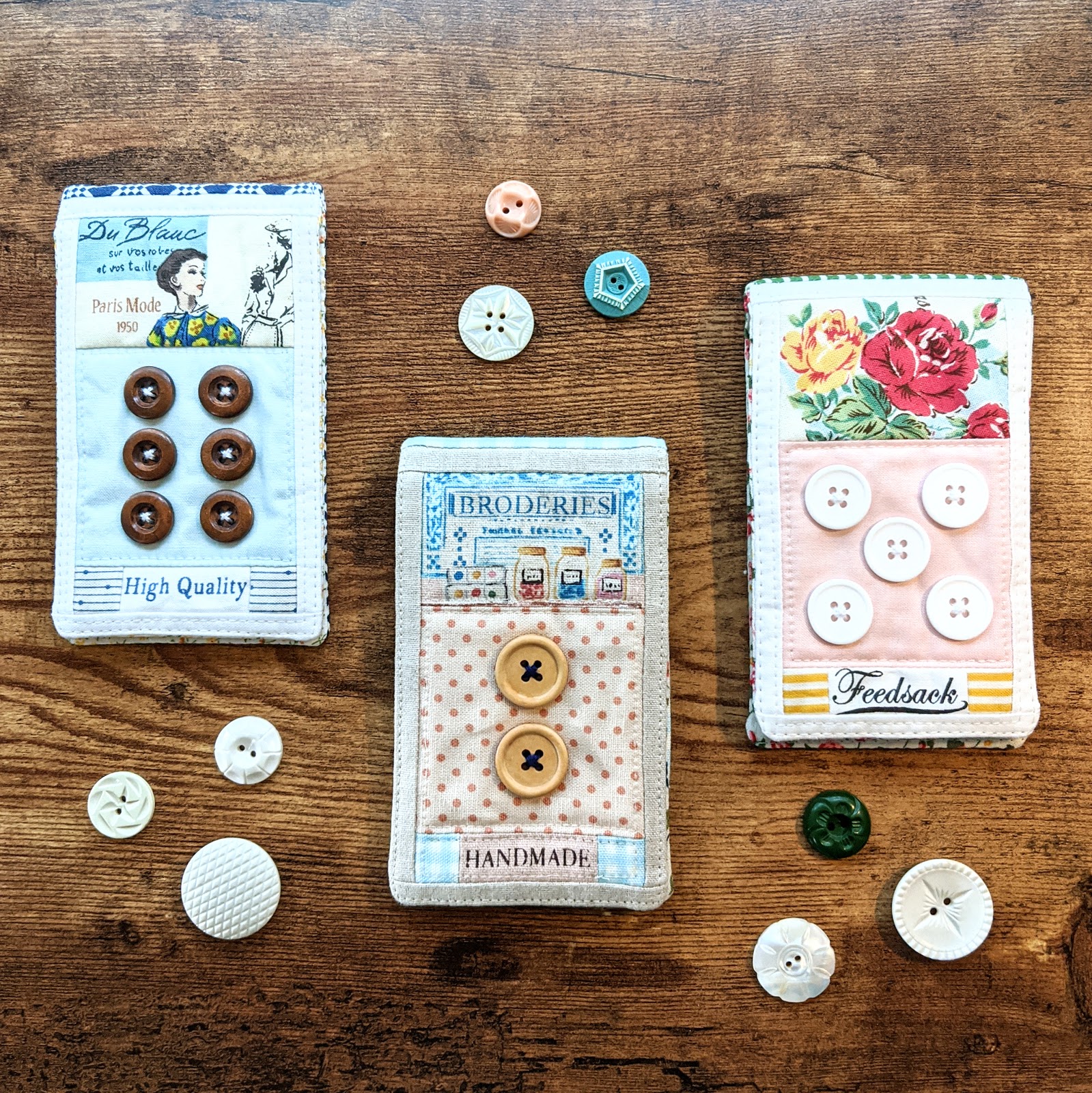 Fabric Mutt: Button Card Needlebook Tutorial