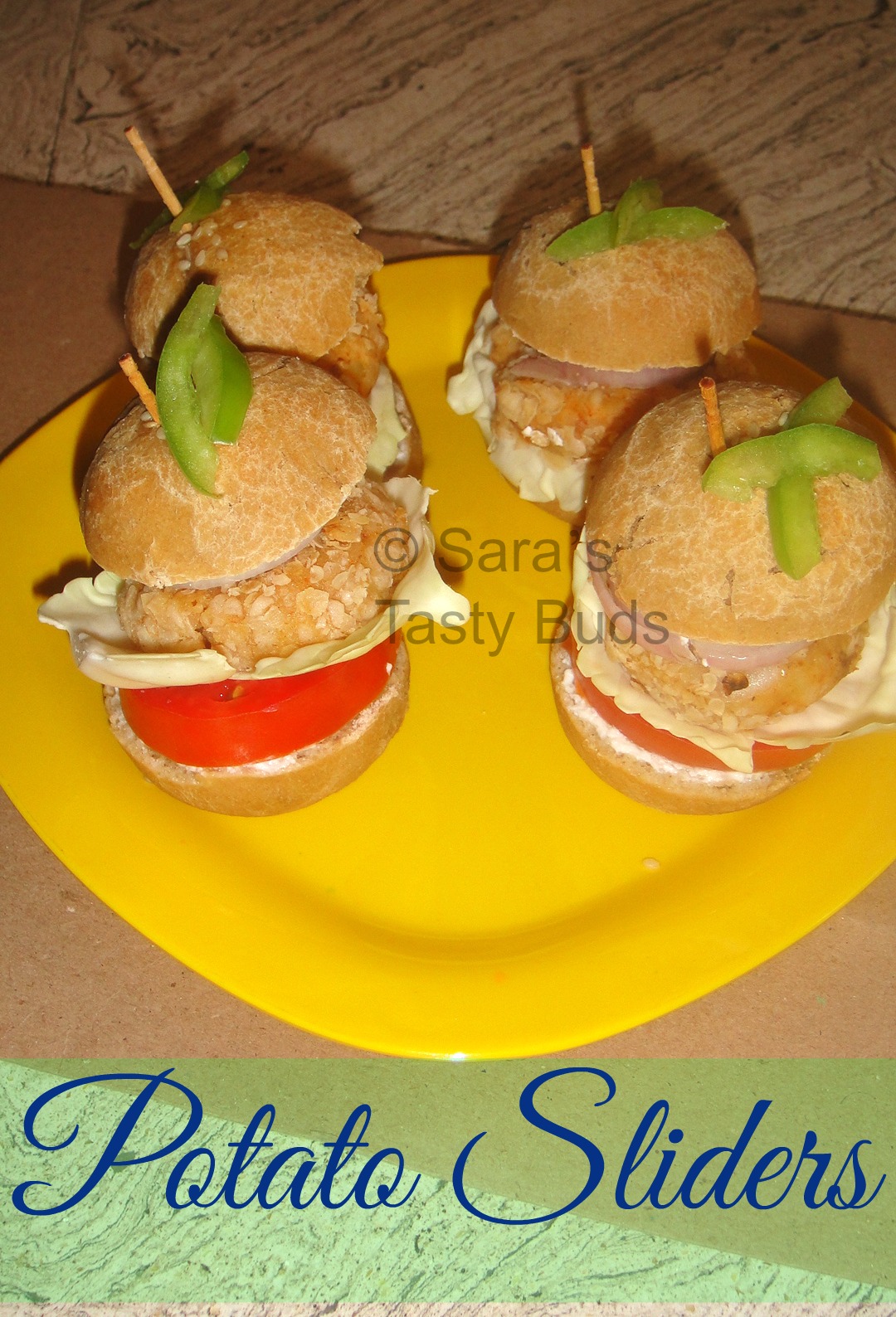 SARA'S TASTY BUDS: Potato Sliders - with homemade whole wheat Buns # ...