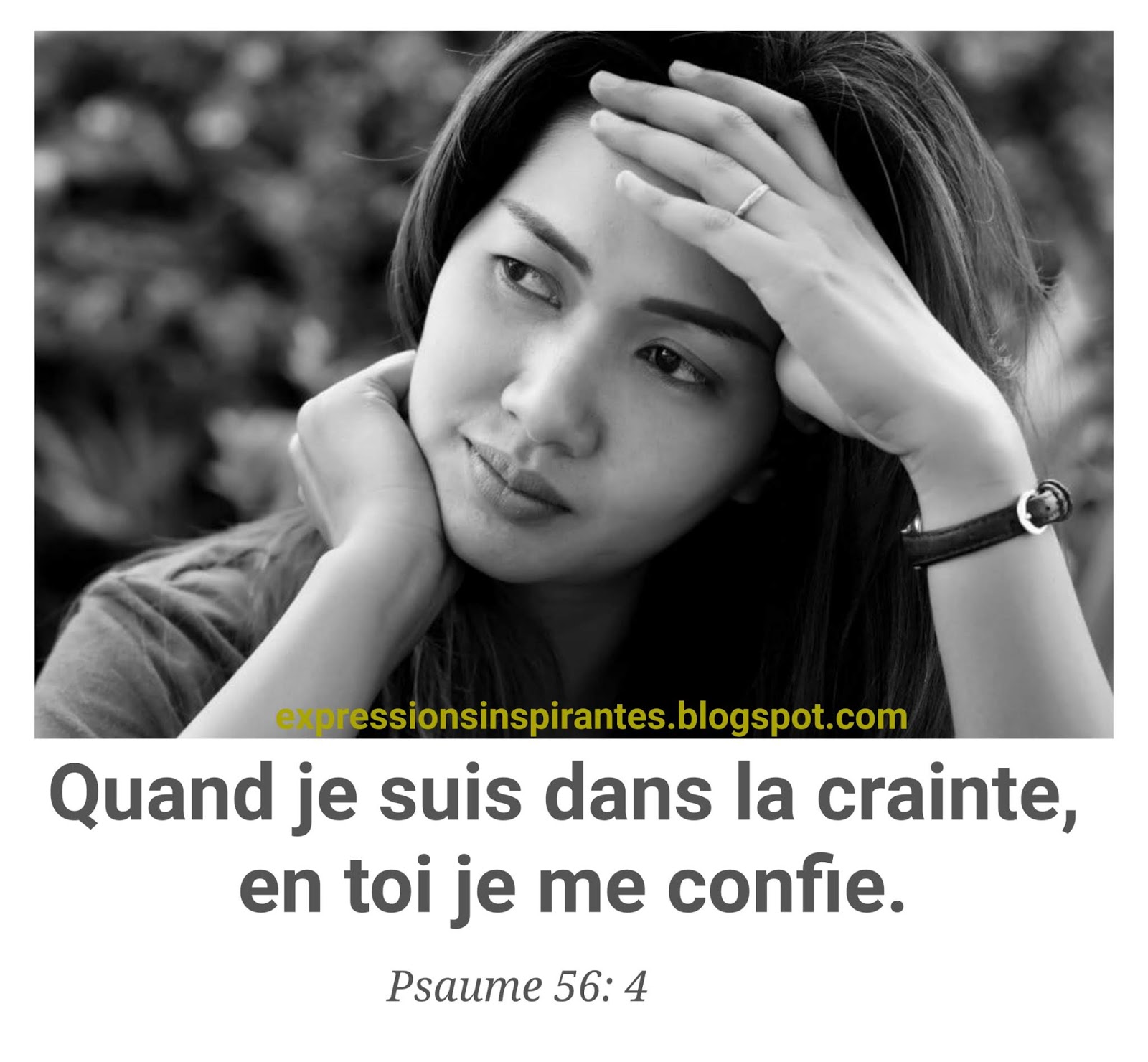 Expressions : Quand je suis dans la crainte