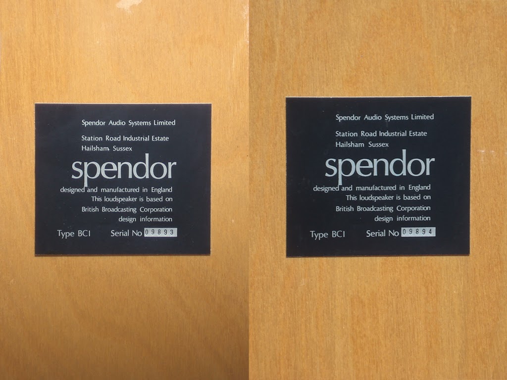 SEVENTIES STEREO: Spendor BC1 photos.