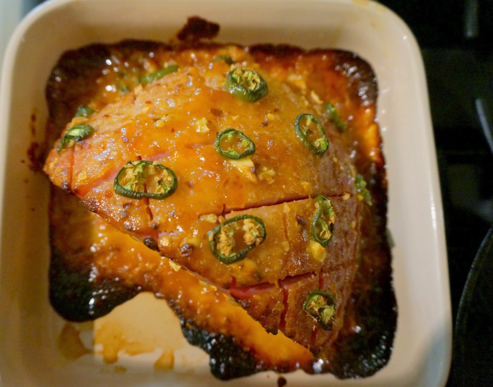 Sweet & Spicy Baked Ham