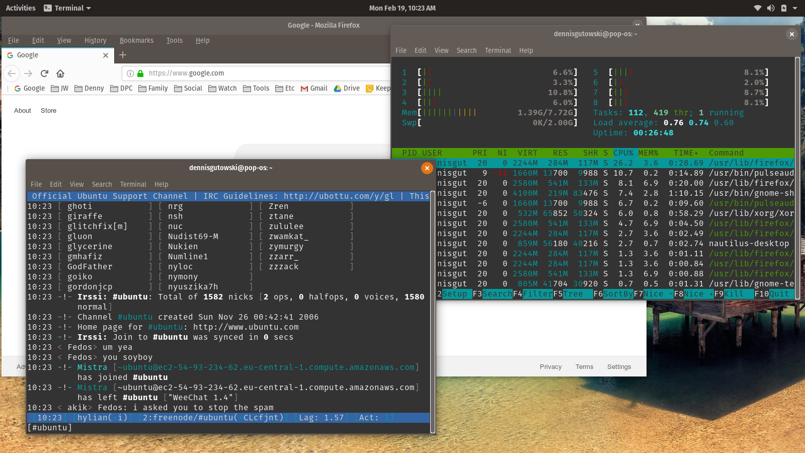 Denny's Home World: Pop Os! by System76