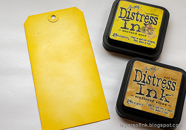 Layers of ink: Shimmering Butterfly Tag