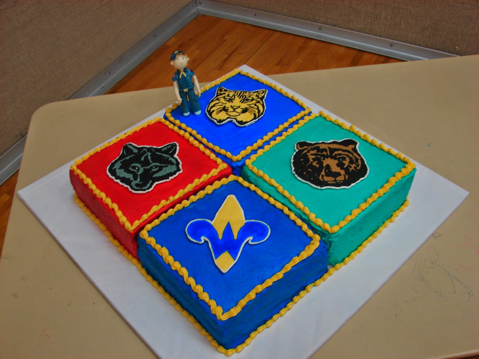 My Cake Hobby: Cub Scout Blue and Gold Banquet Cake