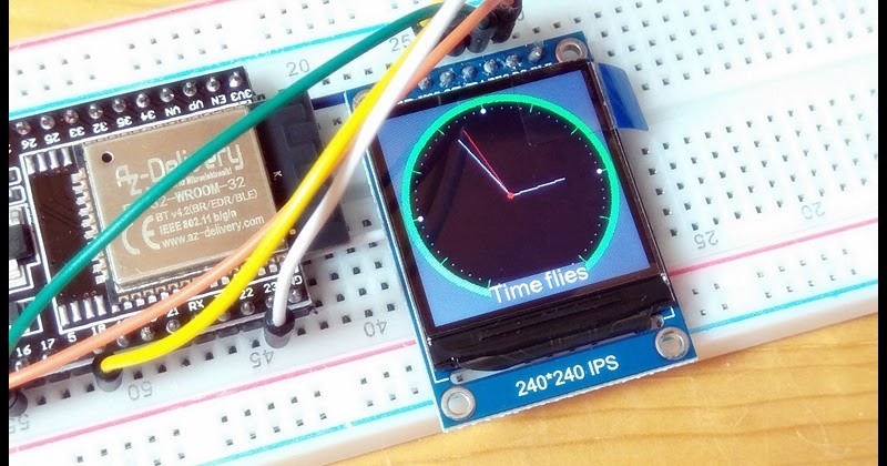 Arduino Er Esp32 13 Inch 240x240 Ips Lcd St7789 Spi Interface Using Tftespi Library