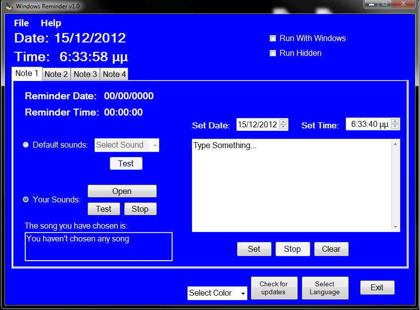Windows Programing : Windows Reminder