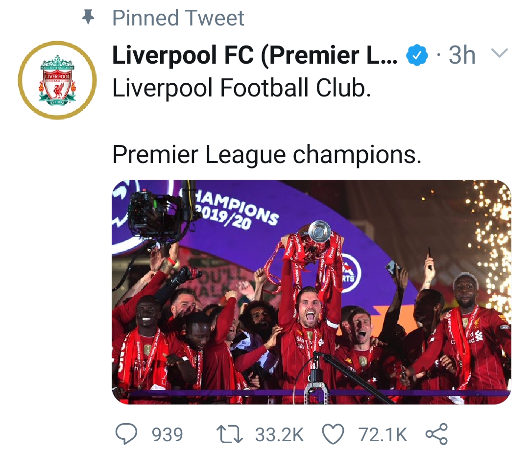 Liverpool Menjulang Trofi Piala Liga EPL 2019/2020