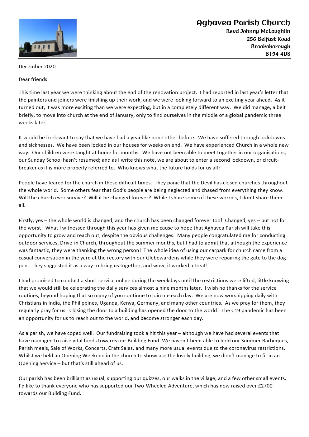 Rector s Letter rector-s-letter
