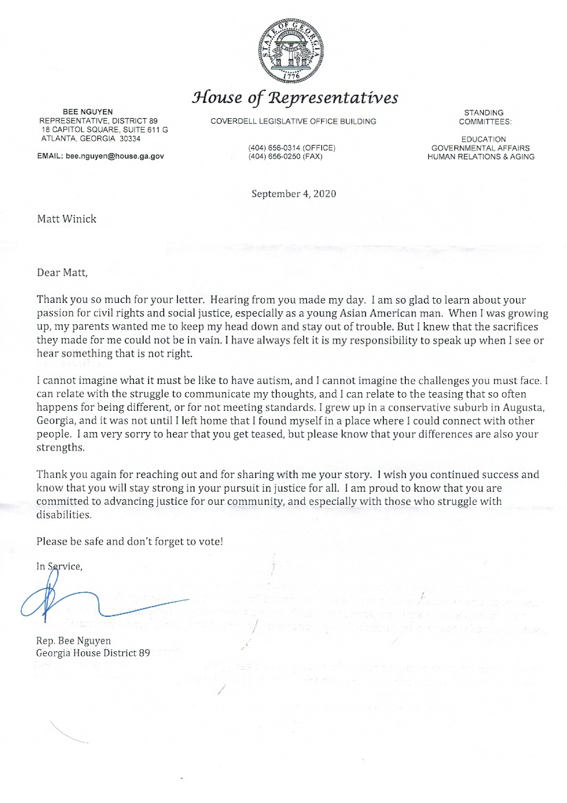 Mattsletters: State Representative Bee Nguyen from Georgia 89th District