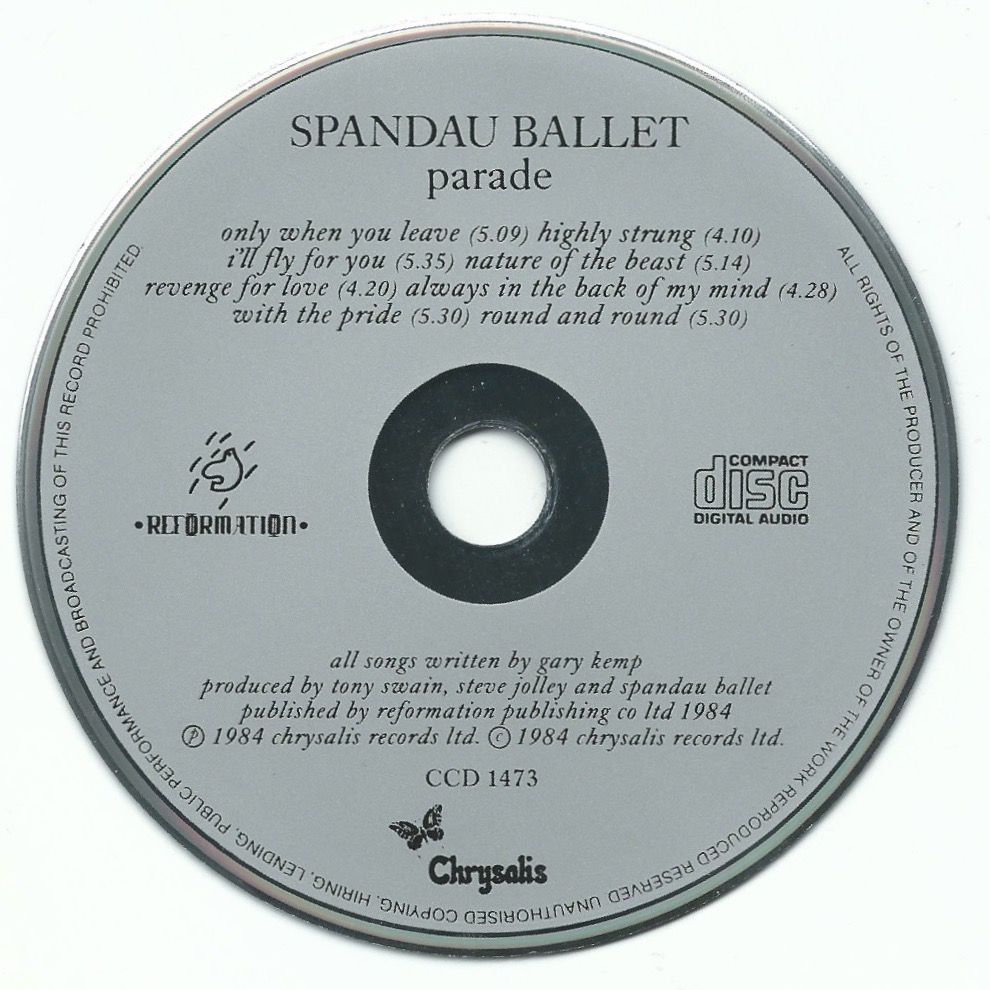 The First Pressing CD Collection: Spandau Ballet - Parade