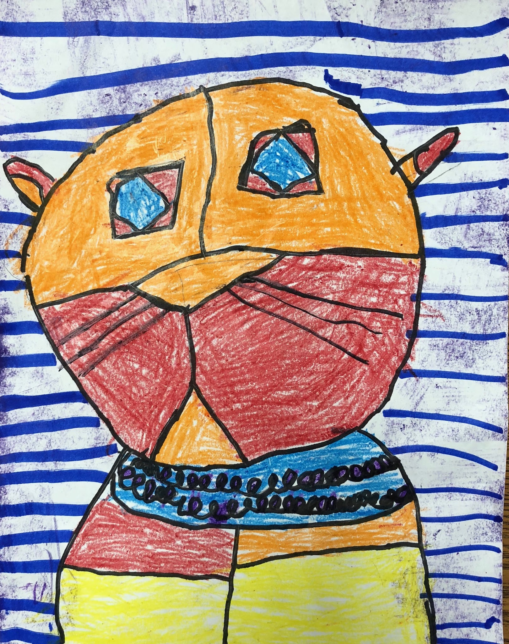 Mrs. Harris' art room: Kindergarten Paul klee cats with warm and cool ...