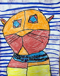 Mrs. Harris' art room: Kindergarten Paul klee cats with warm and cool ...