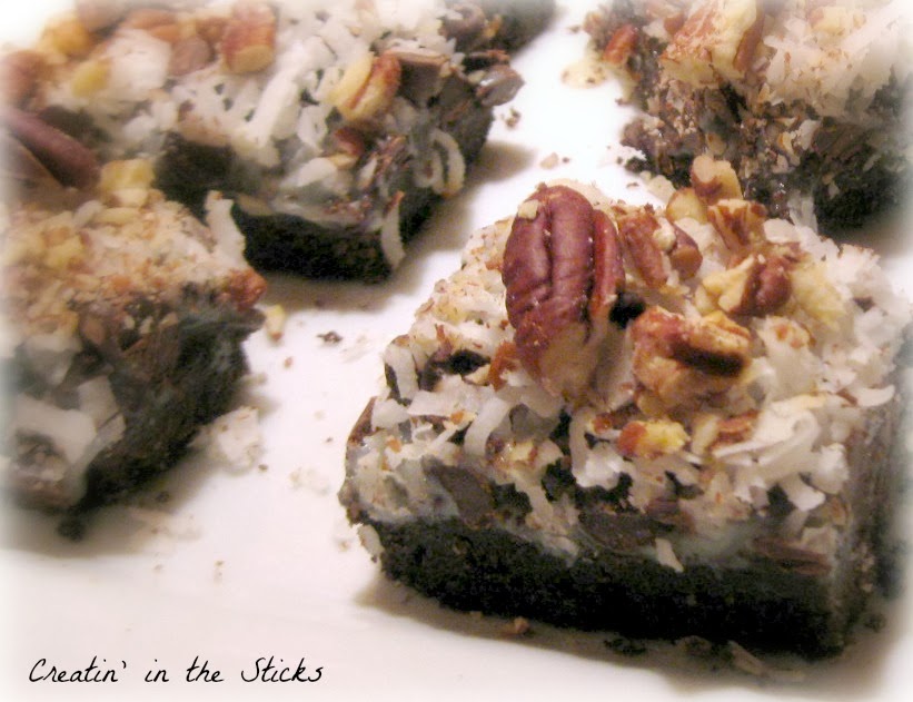 Creatin' in the Sticks: German Chocolate Bars