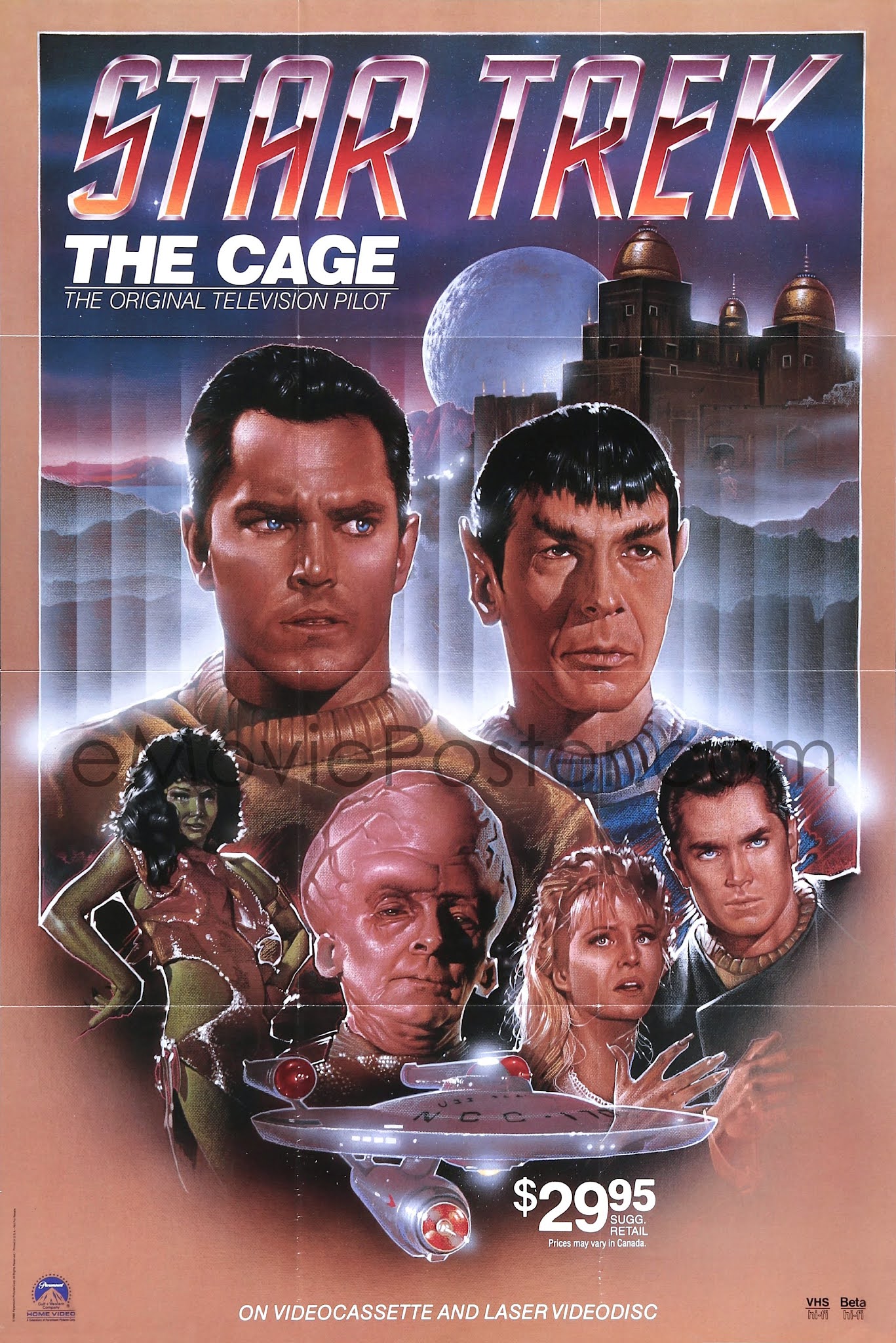 Star Trek Posters: Star Trek [TOS] "The Cage" Home Video Promo Poster ...