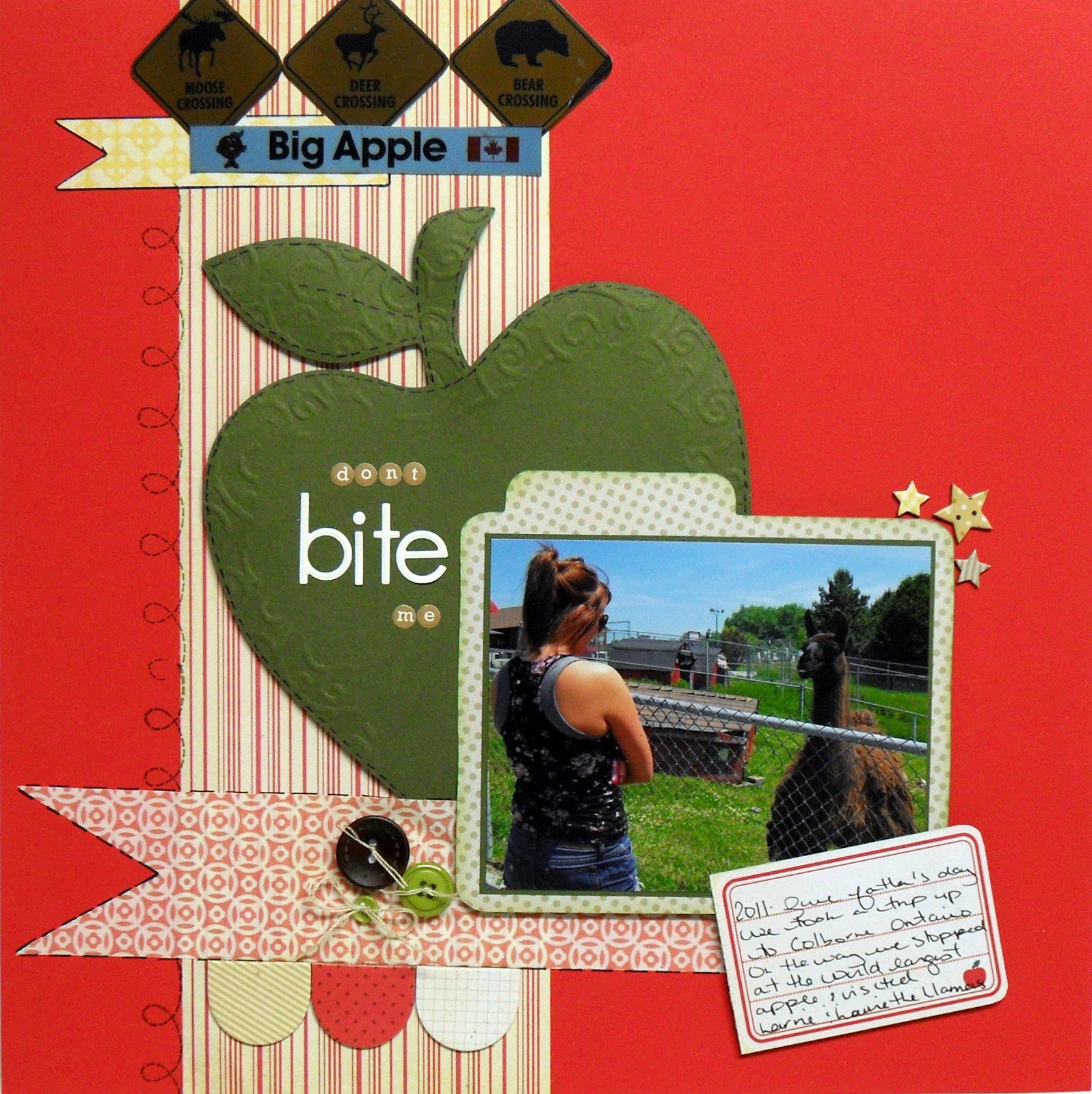 "Lasting Memories" Scrapbook Layout Challenges: Monday Mojo 7/9/2012