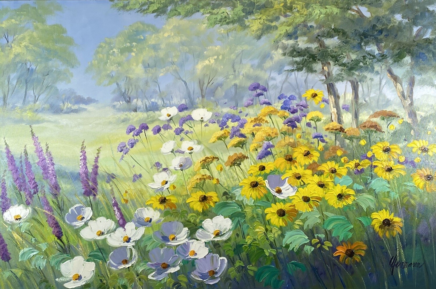 Ute Herrmann, 1969 | Romantic / Impressionist garden | Tutt'Art@