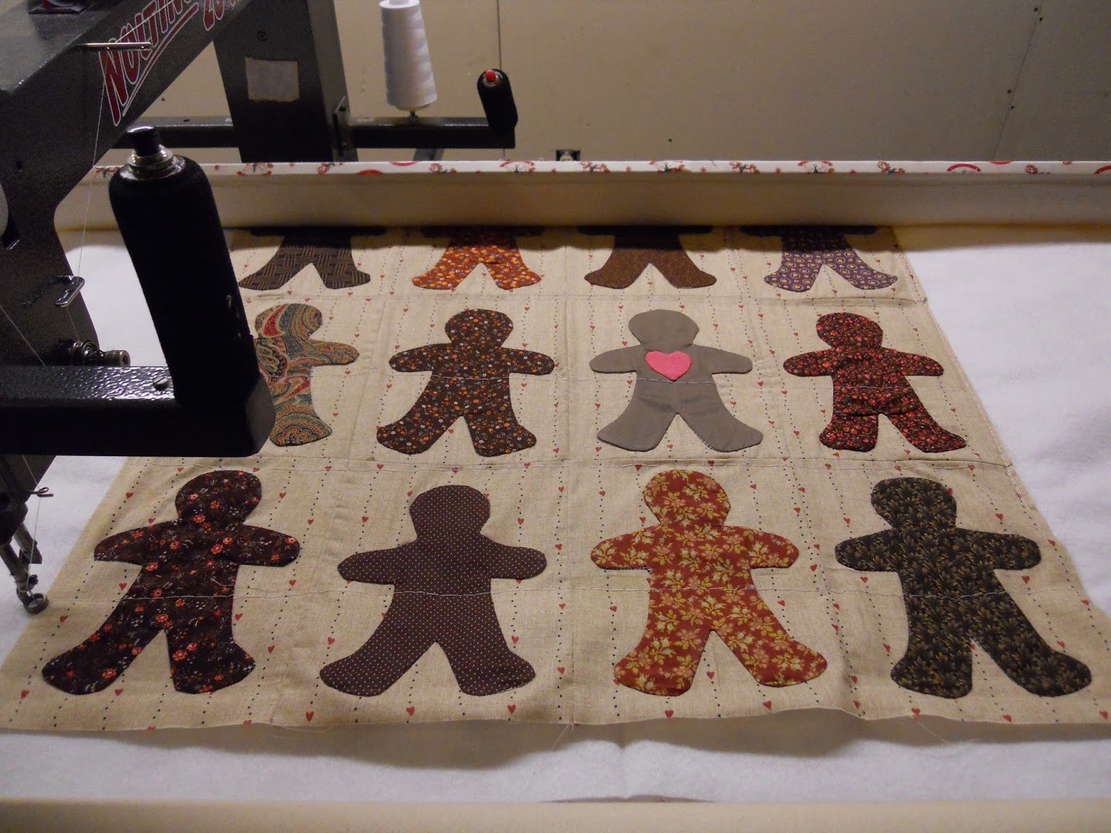 Kathy's Quilting Blog: Slow Sunday Stitching -- The Gingerbread Men Quilt