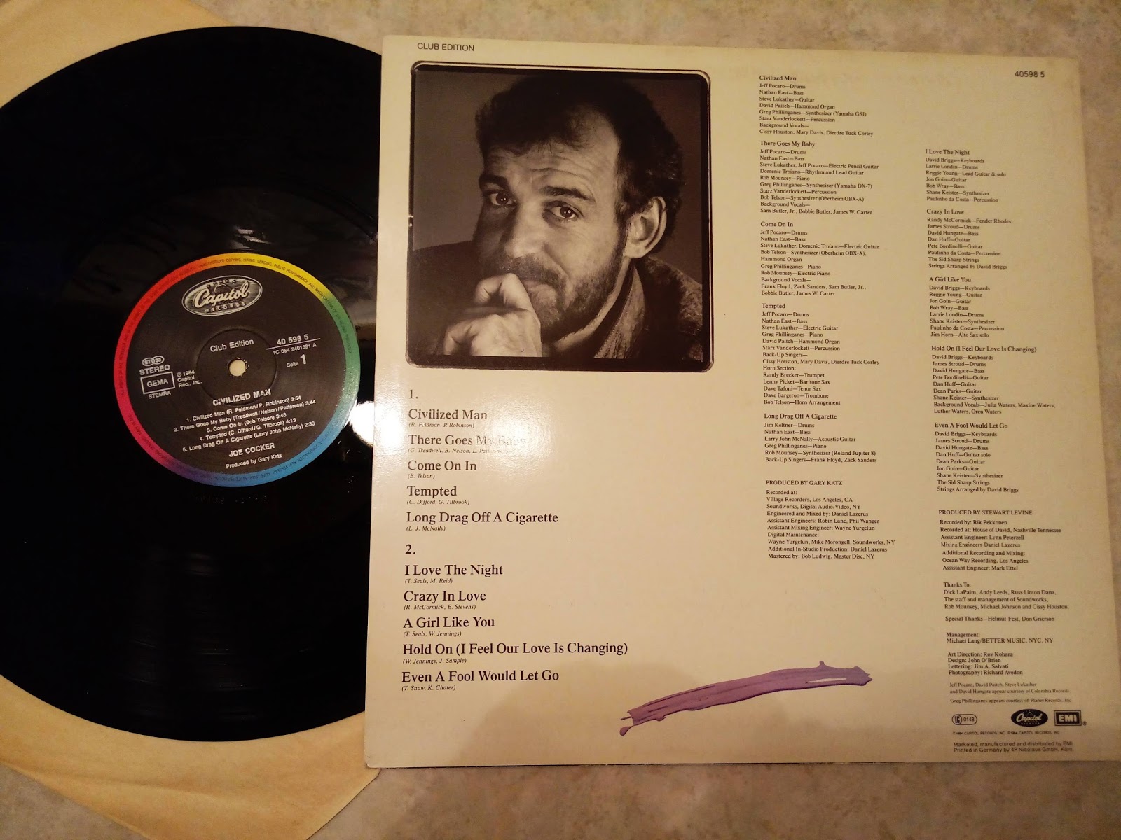 Maištinga siela: Vinilinė plokštelė: Joe Cocker - "Civilized Man" Vinyl ...