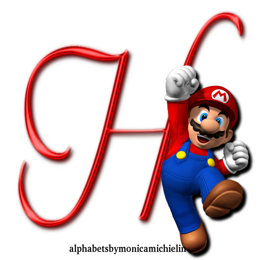 Monica Michielin Alphabets: RED SUPERMARIO BROS ALPHABET PNG, # ...