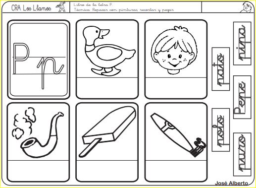 Jugando y aprendiendo juntos: Aprendo a leer y a escribir. La P
