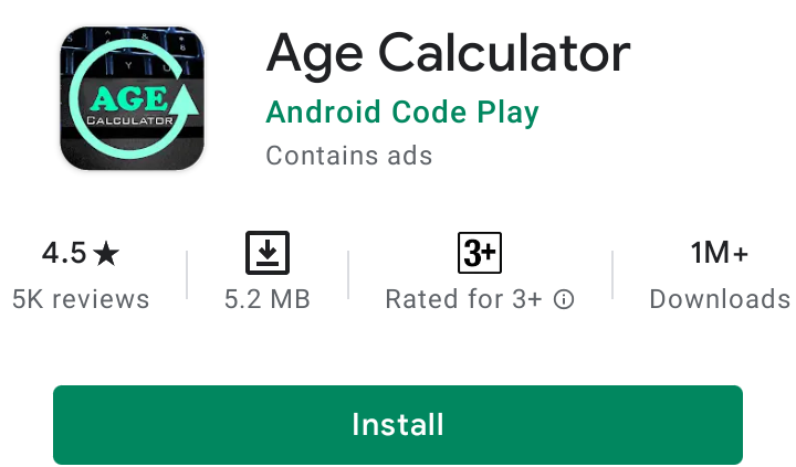 Age Calculator: know your total age how may Years, Months, Weeks, Days ...