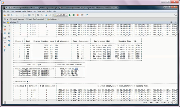 Prototype Project Class Scheduling Application 03 Genetic