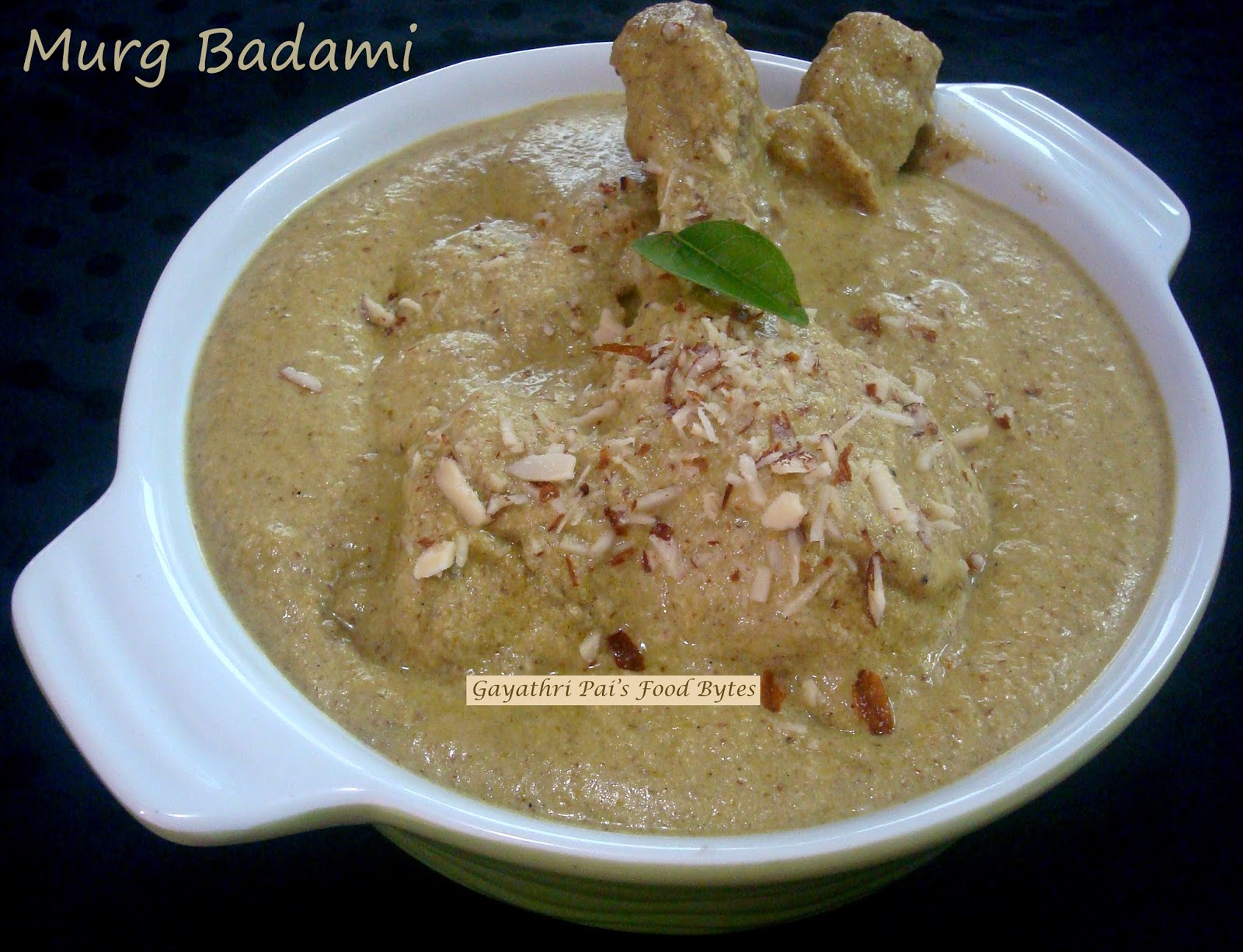 Gayathri Pai's Food Bytes: Murg Badami With Capsicum Egg Garlic Fried Rice.