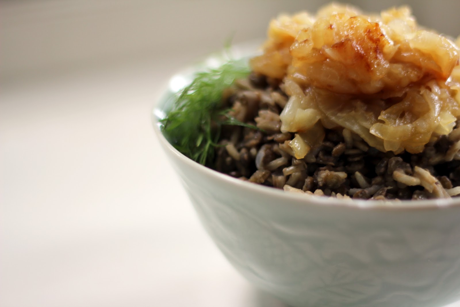 Blue Kale Road: Mujaddara: Lentils and Rice