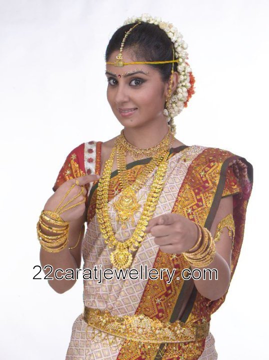 Bhanusri Mehra in Mango Mala - Jewellery Designs