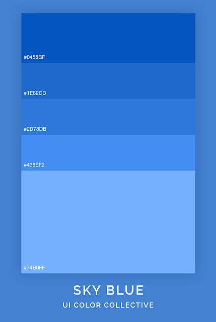 Sky Blue Color Palette